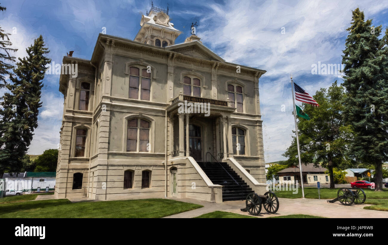 Columbia County Courthouse in Dayton, Washington in the Palouse region ...