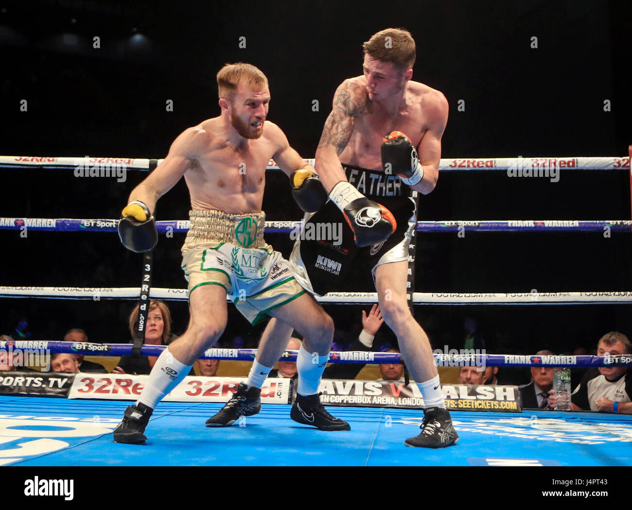 Josh Leather (right) v Phillip Sutcliffe at the First Direct Arena ...
