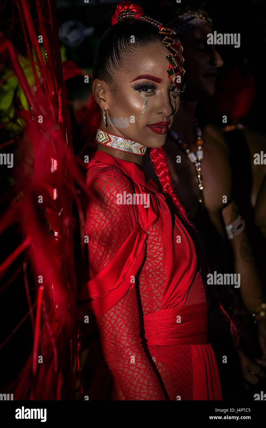 Baje Band Launch 2017 in Barbados, Caribbean with models in costumes ...