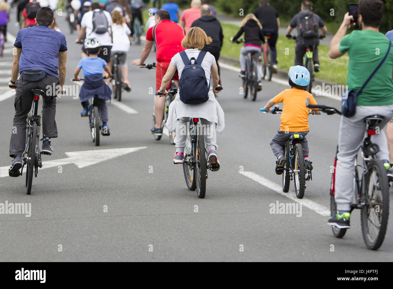 Group of cyclist during the street race Stock Photo - Alamy