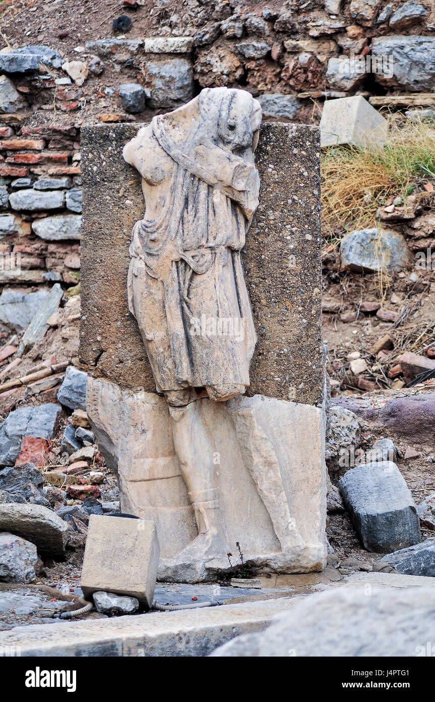 Destroyed ancient statue in Ephesus Stock Photo - Alamy