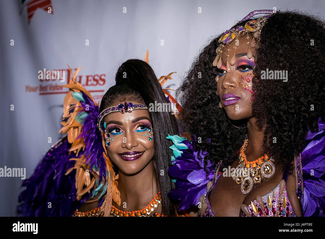 Baje Band Launch 2017 in Barbados, Caribbean with models in costumes ...