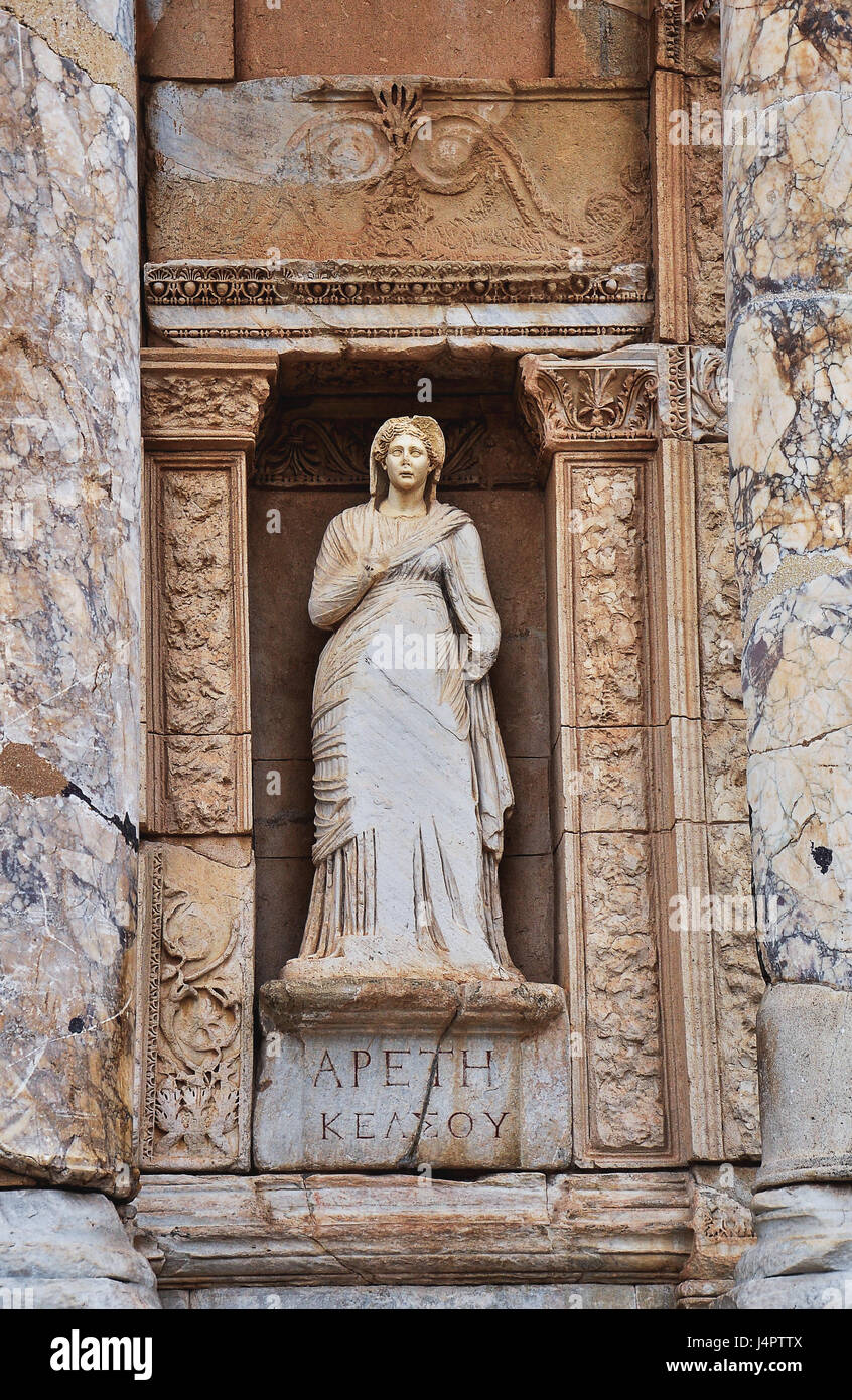 Destroyed ancient statue in Ephesus Stock Photo - Alamy