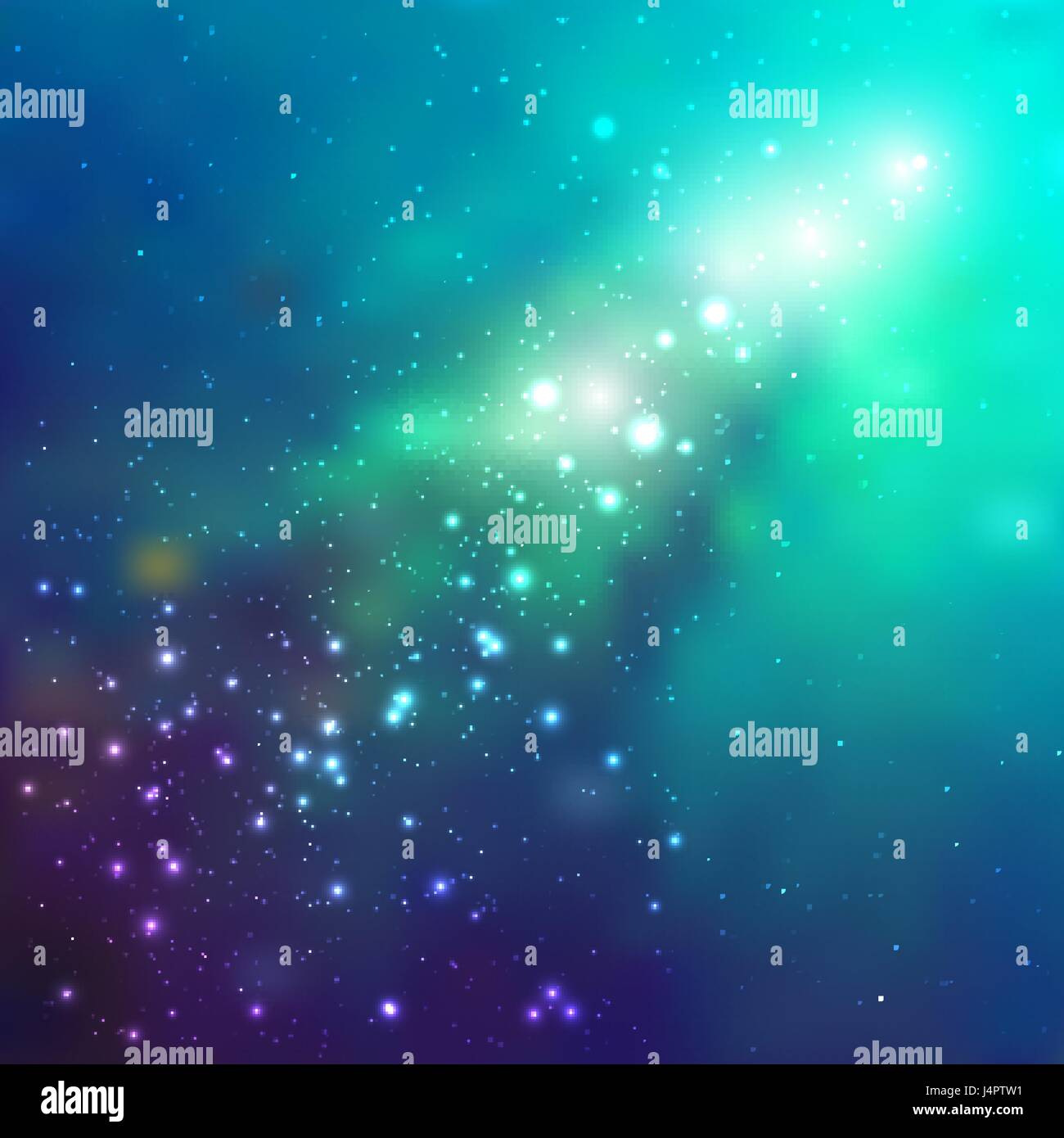 Space vector background with stars. Universe illustration. Colored ...