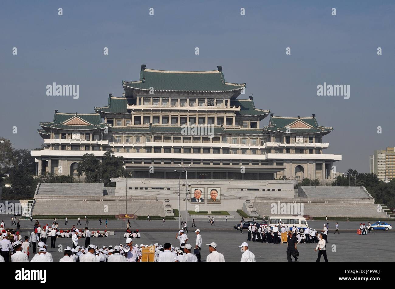 Grand People's Study House, Pyongyang North Korea Stock Photo - Alamy