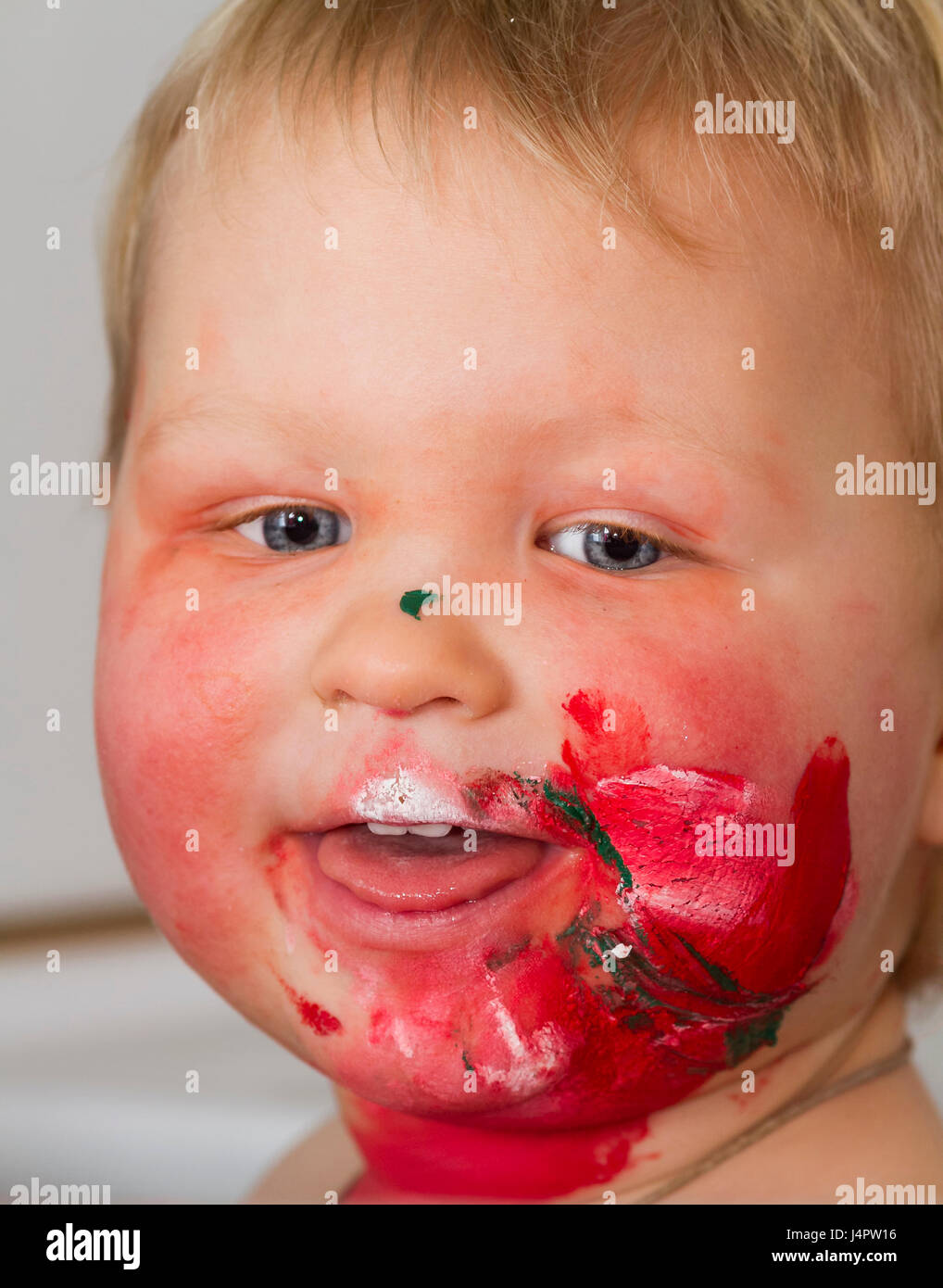 Little Kid Funny Portrait With Painted Face Stock Photo Alamy little-kid-funny-portrait-with-painted-face-stock-photo-alamy