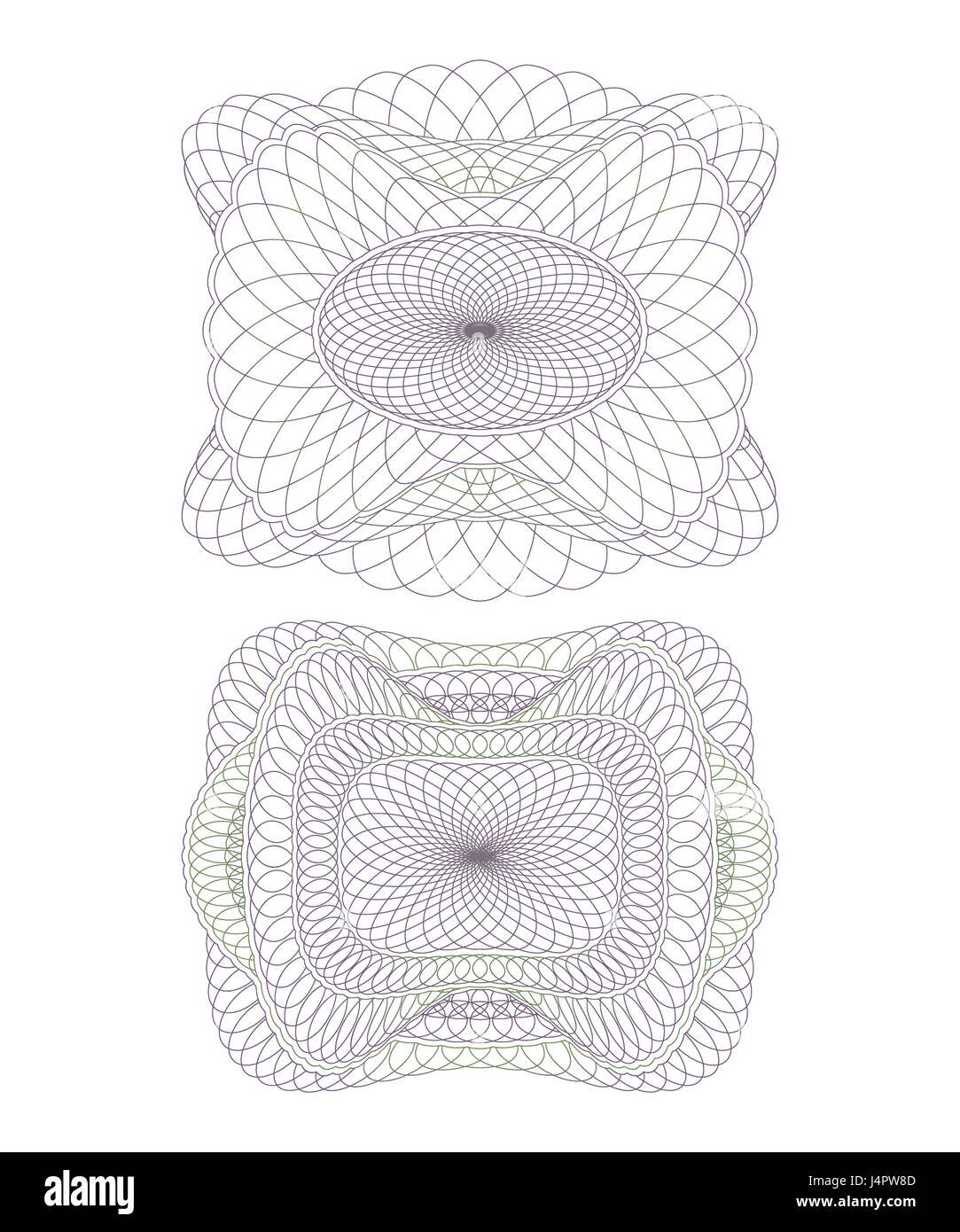 Guilloche vector vectors hi-res stock photography and images - Alamy