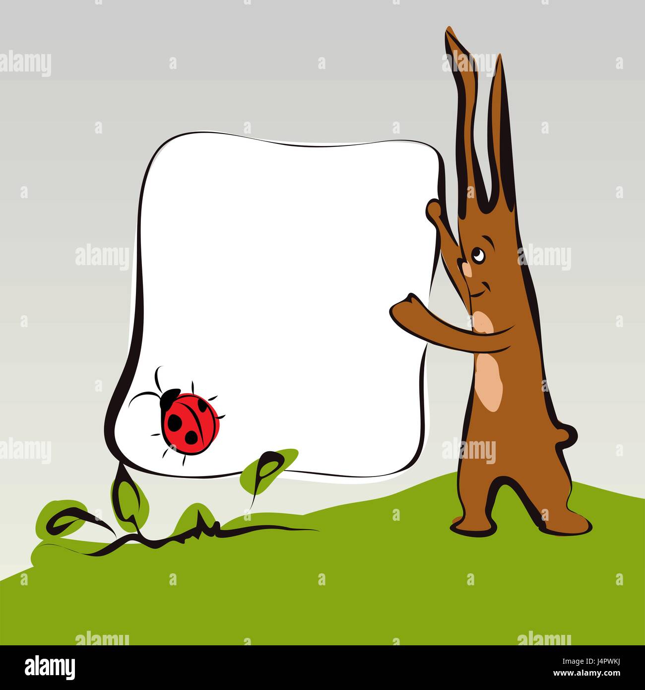 Cute animals blank banner Stock Vector Images - Alamy