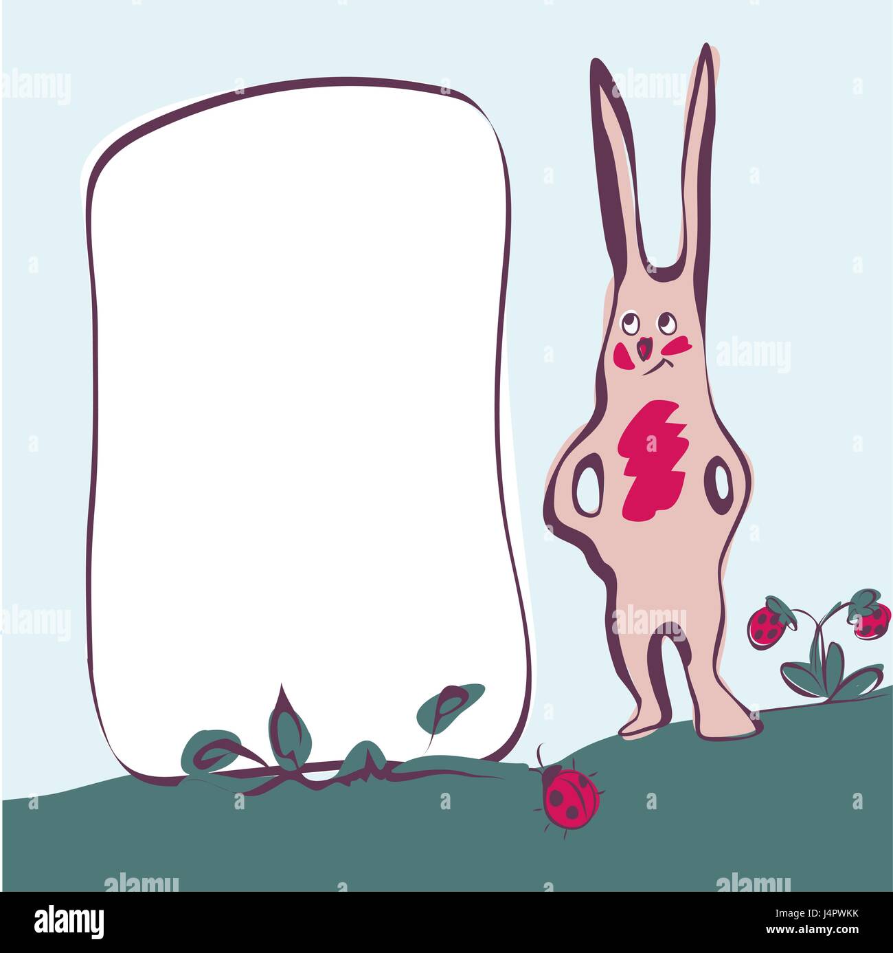 Cute animals blank banner Stock Vector Images - Alamy