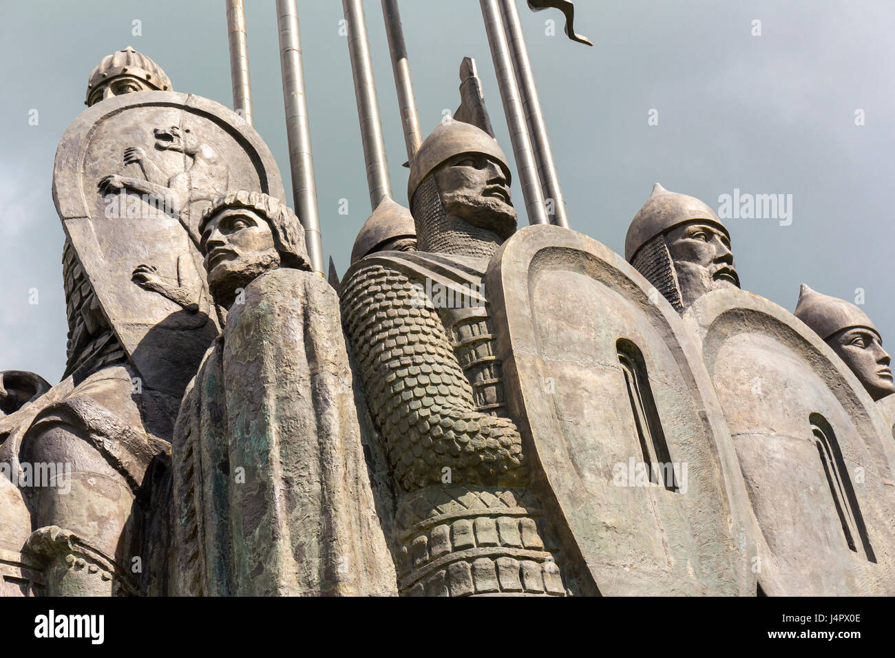 Battle on the Ice monument in Pskov, Russia Stock Photo - Alamy