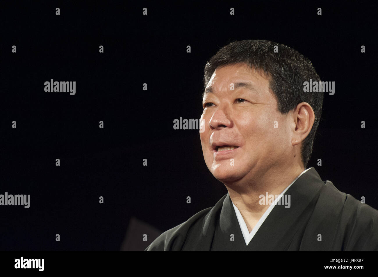 Yanagiaya Sankyo rakugo performer presents the traditional storytelling ...