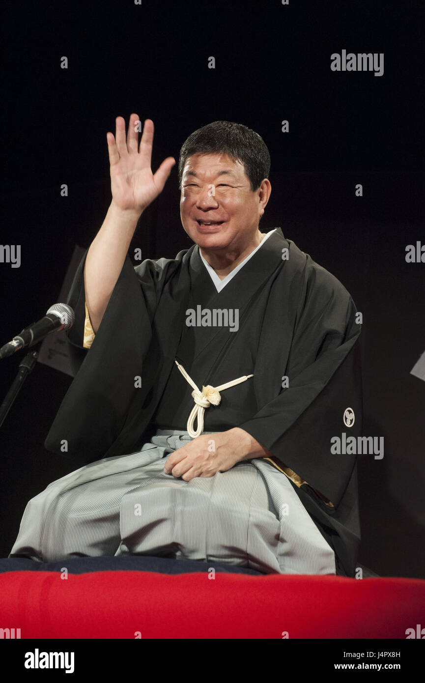 Yanagiaya Sankyo rakugo performer presents the traditional storytelling ...