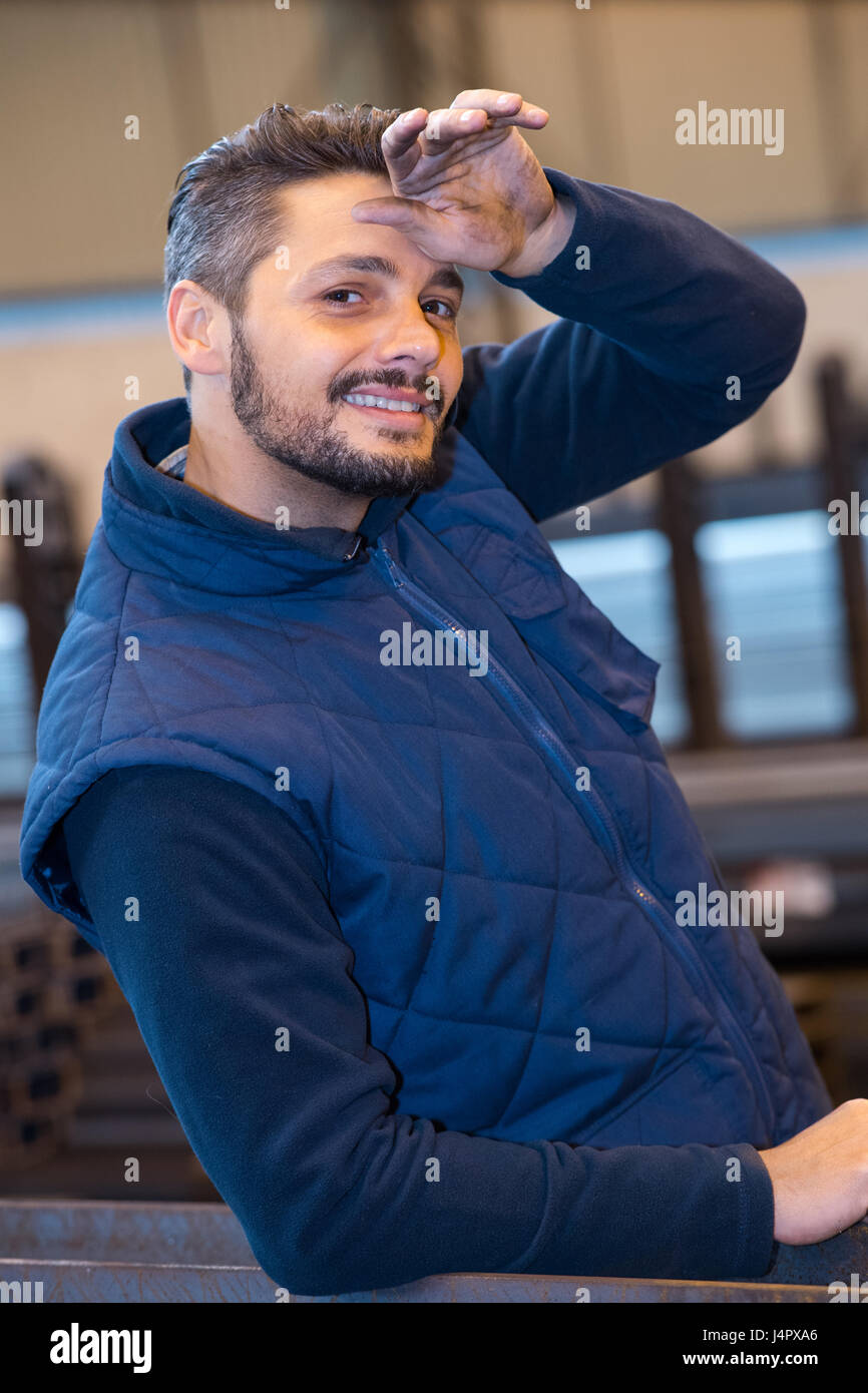 Wiping brow hi-res stock photography and images - Alamy