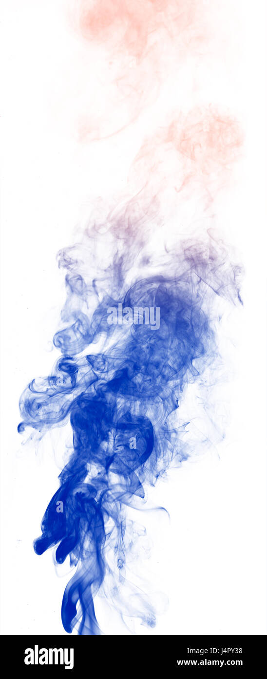 Colorful fantasy smoke on white background close up Stock Photo - Alamy