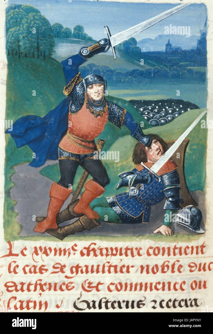 Walter VI of Brienne Death 1356 Stock Photo - Alamy