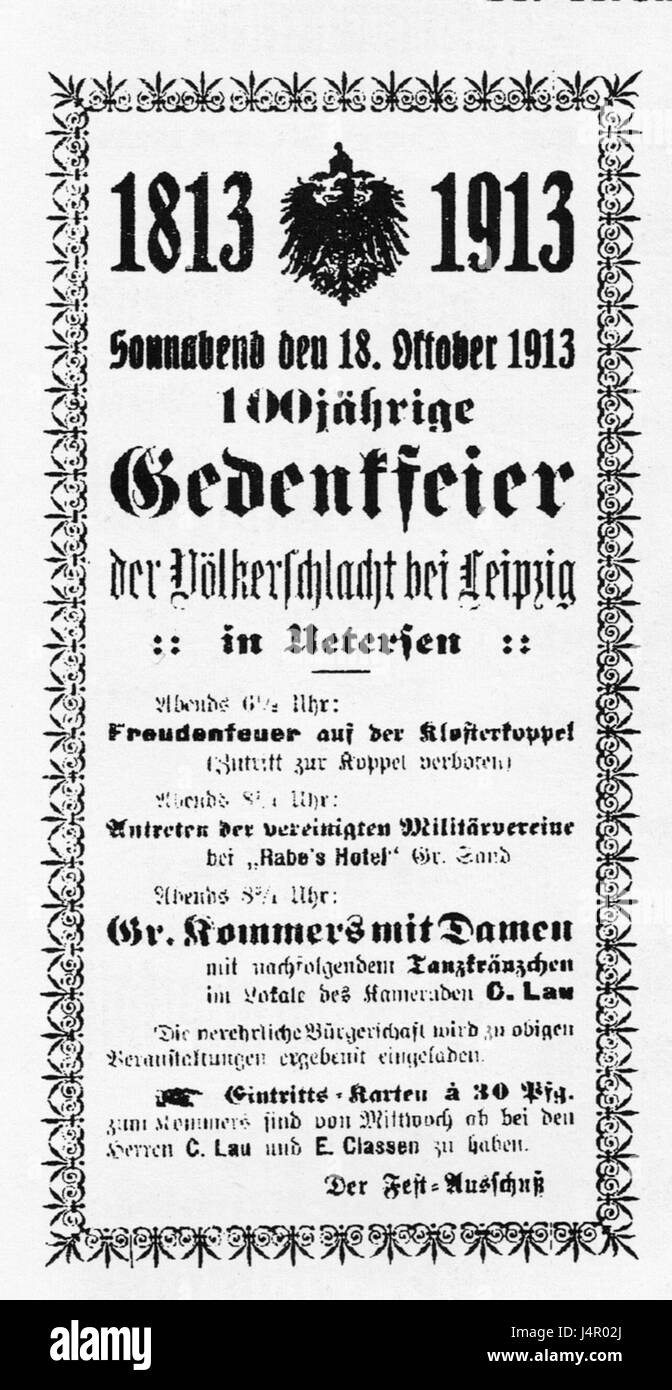 This image depicts the Sedanfeier of 1913 in Uetersen, Germany, an ...
