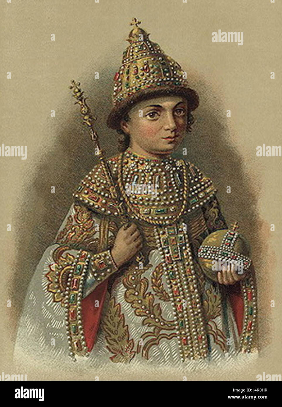 Peter the great portrait hi-res stock photography and images - Alamy