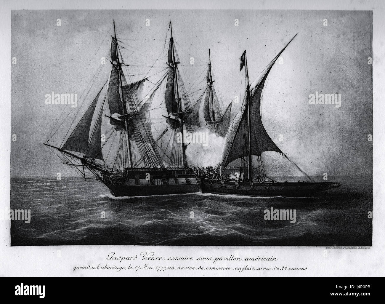 Vence corsaire pavillon americain Stock Photo - Alamy