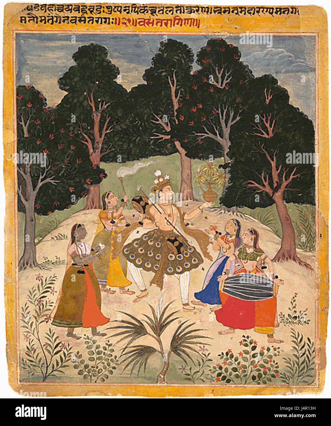 Vasant Ragini Mughal Stock Photo - Alamy