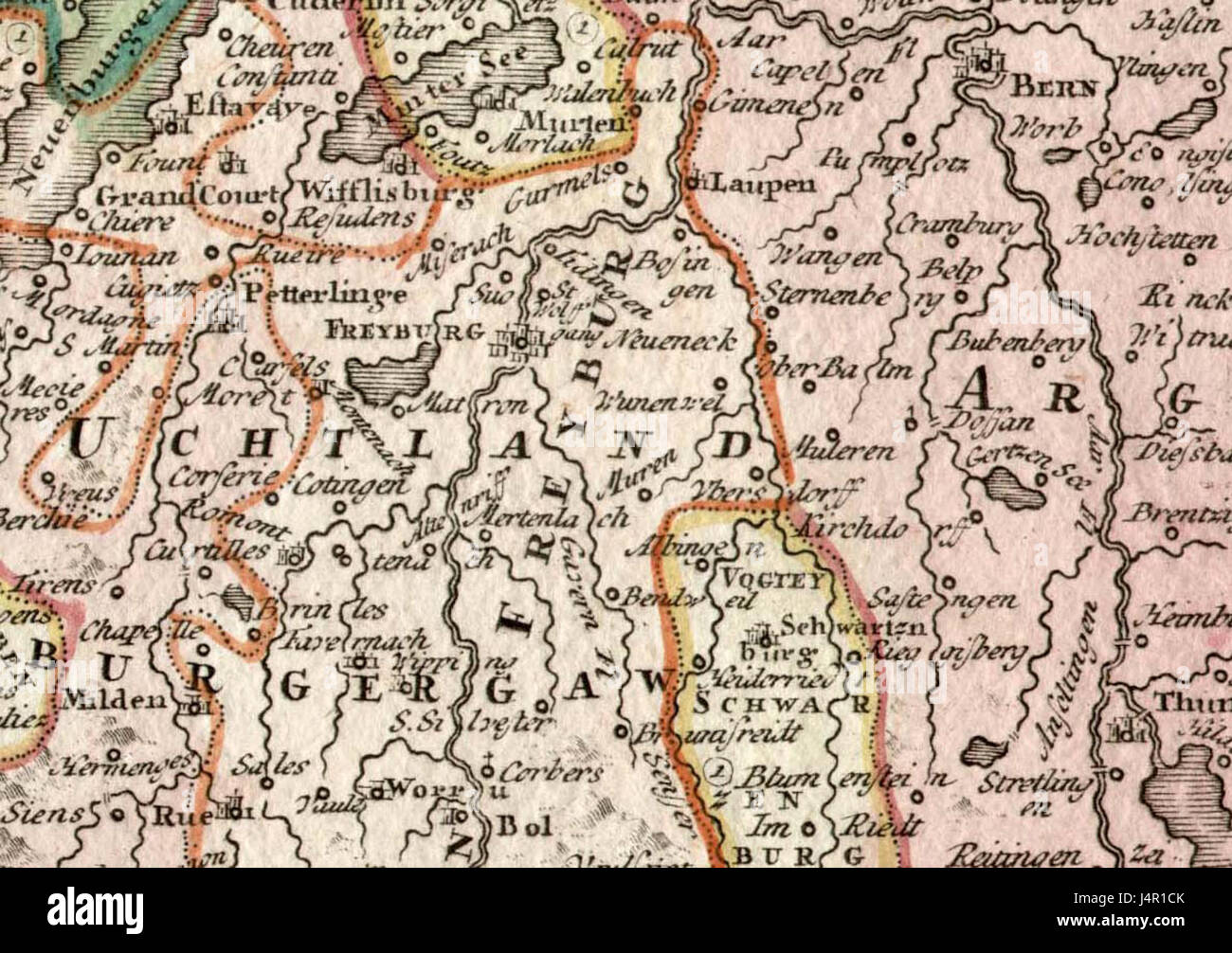 German map 18th hi-res stock photography and images - Alamy