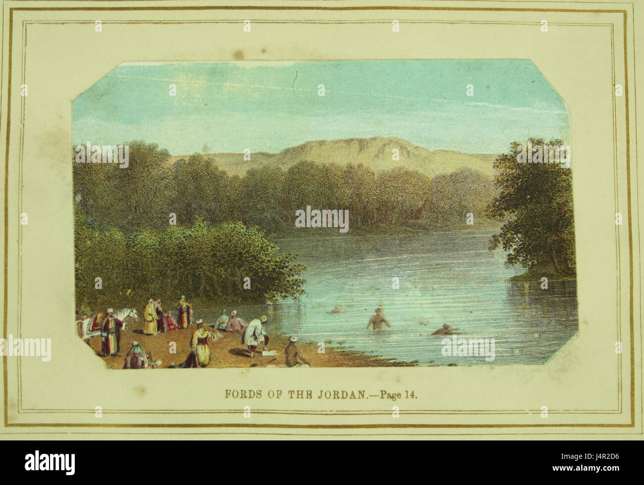 Vintage map of the jordan river hi-res stock photography and images - Alamy