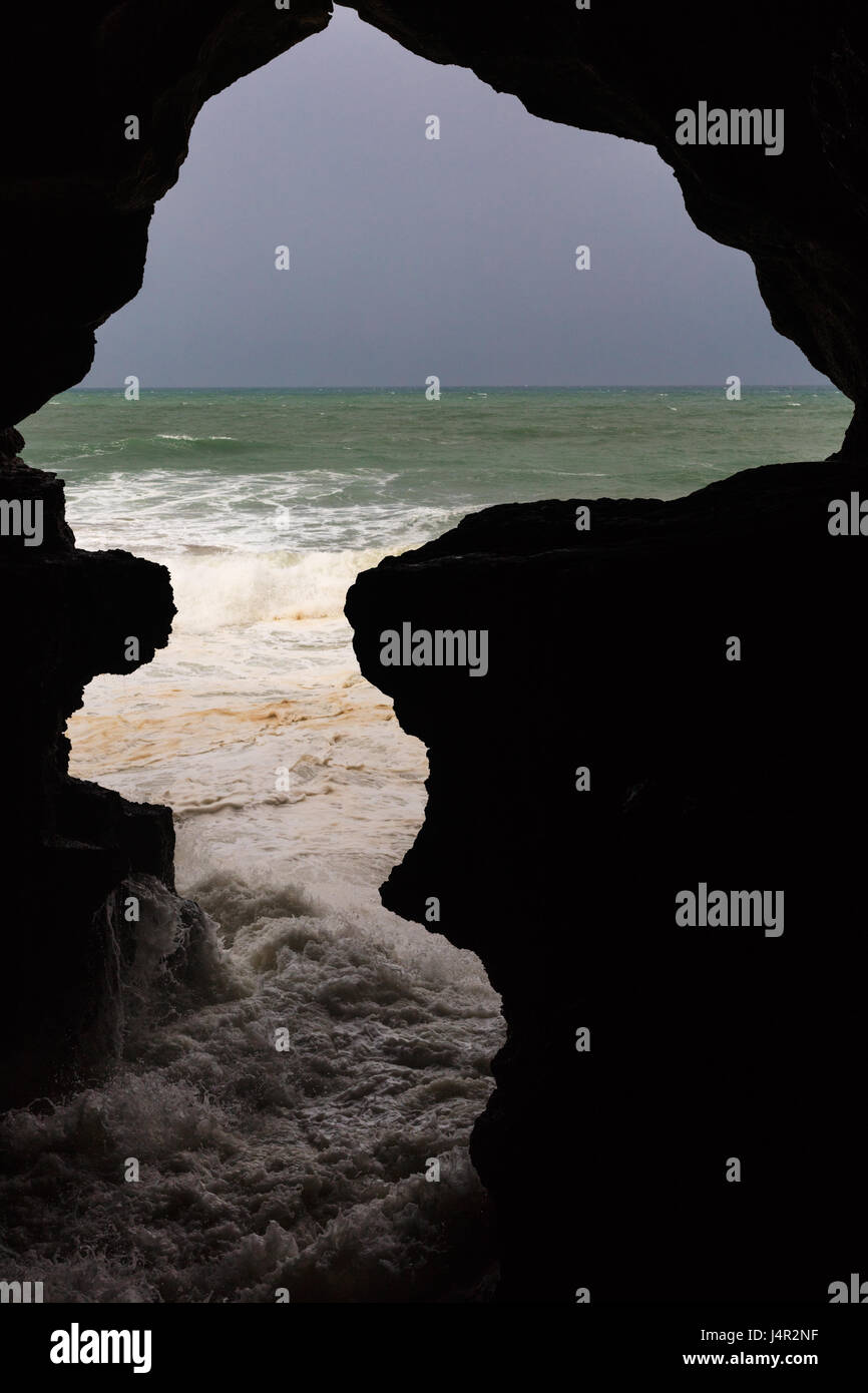 View on Hercules Grotto near Tangier, Morocco Stock Photo - Alamy