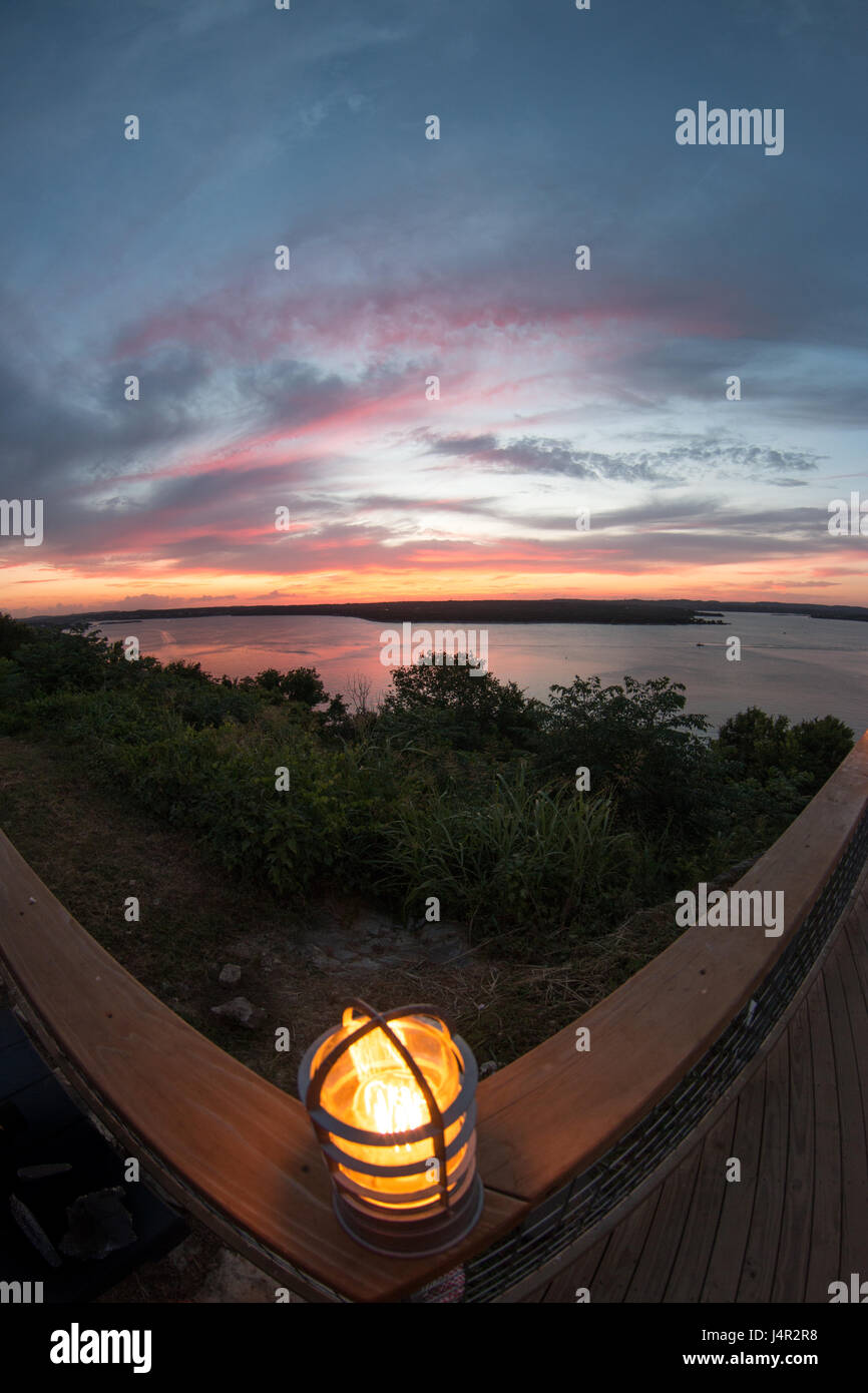 "V" shape arm rest overlooking a "Z" shape clouds during sunset Stock ...