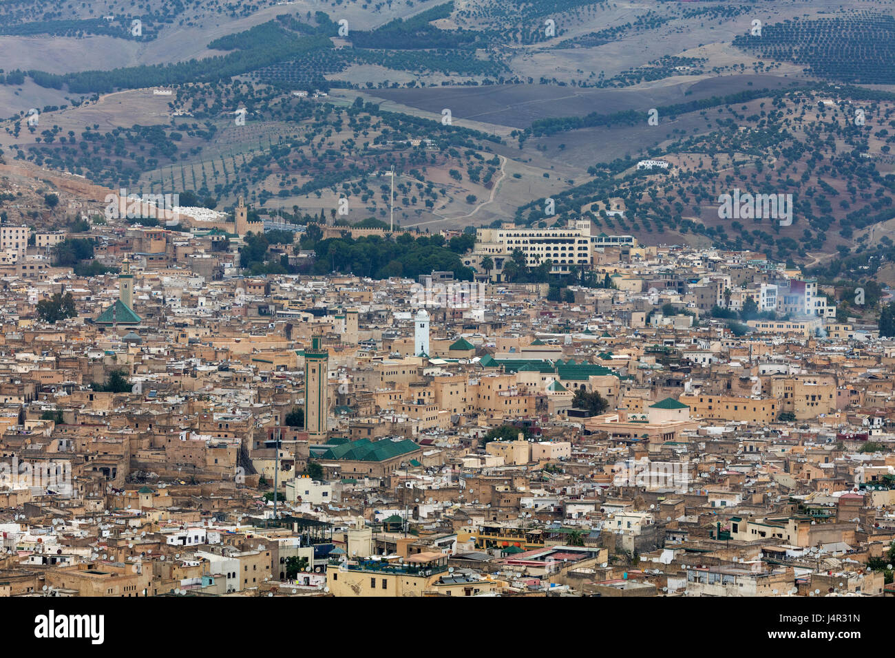 Aerial view on moroccan town with a lot of houses Stock Photo - Alamy