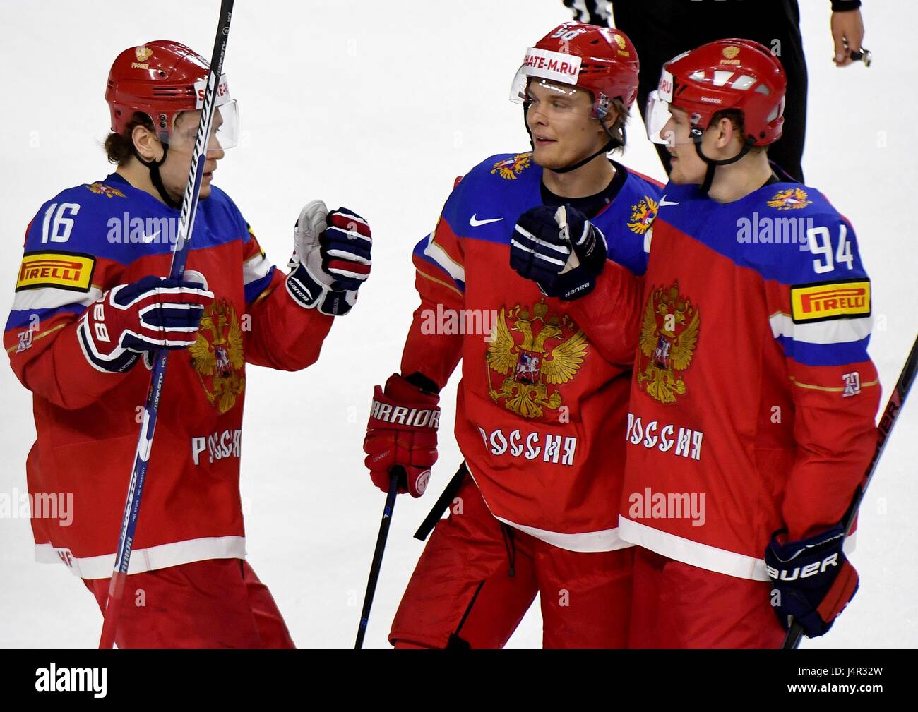 Cologne, Germany. 13th May, 2017. Russia's Andrei Mironov (r ...