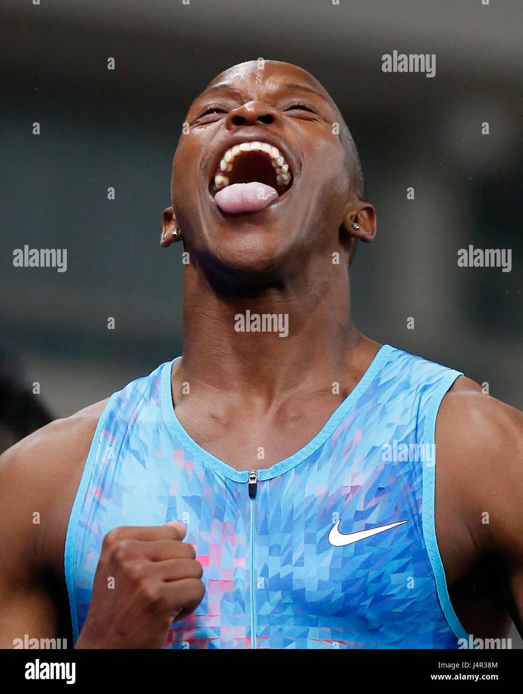 Shanghai, China. 13th May, 2017. Luvo Manyonga of South Africa ...