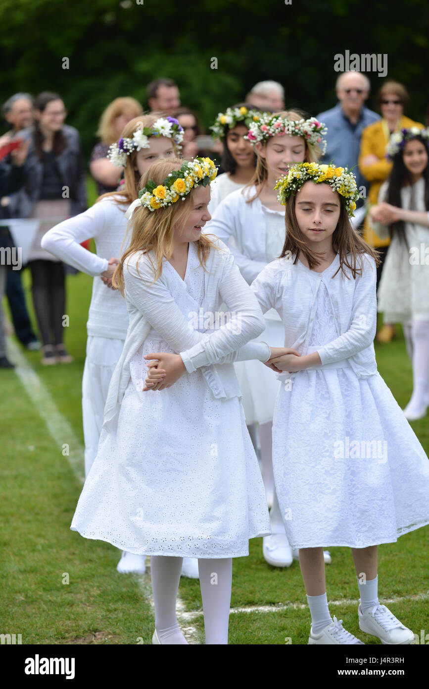 Brentham Garden Suburb, London, UK. 13th May 2017. May Day celebrated ...