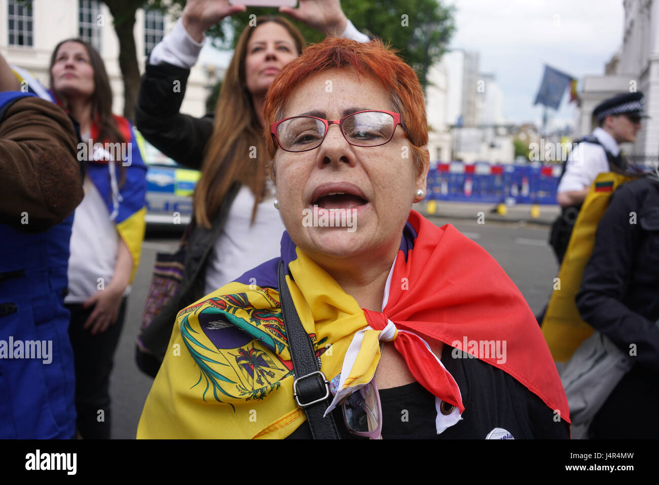 London, England, UK. 13th May, 2017. Venezuelan community's protest ...