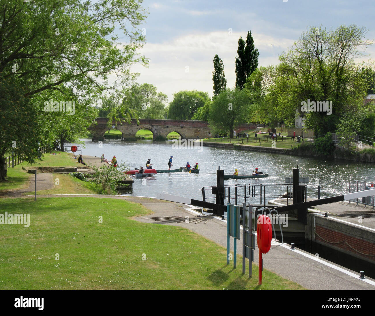 Great barford bridge river great ouse hi-res stock photography and ...