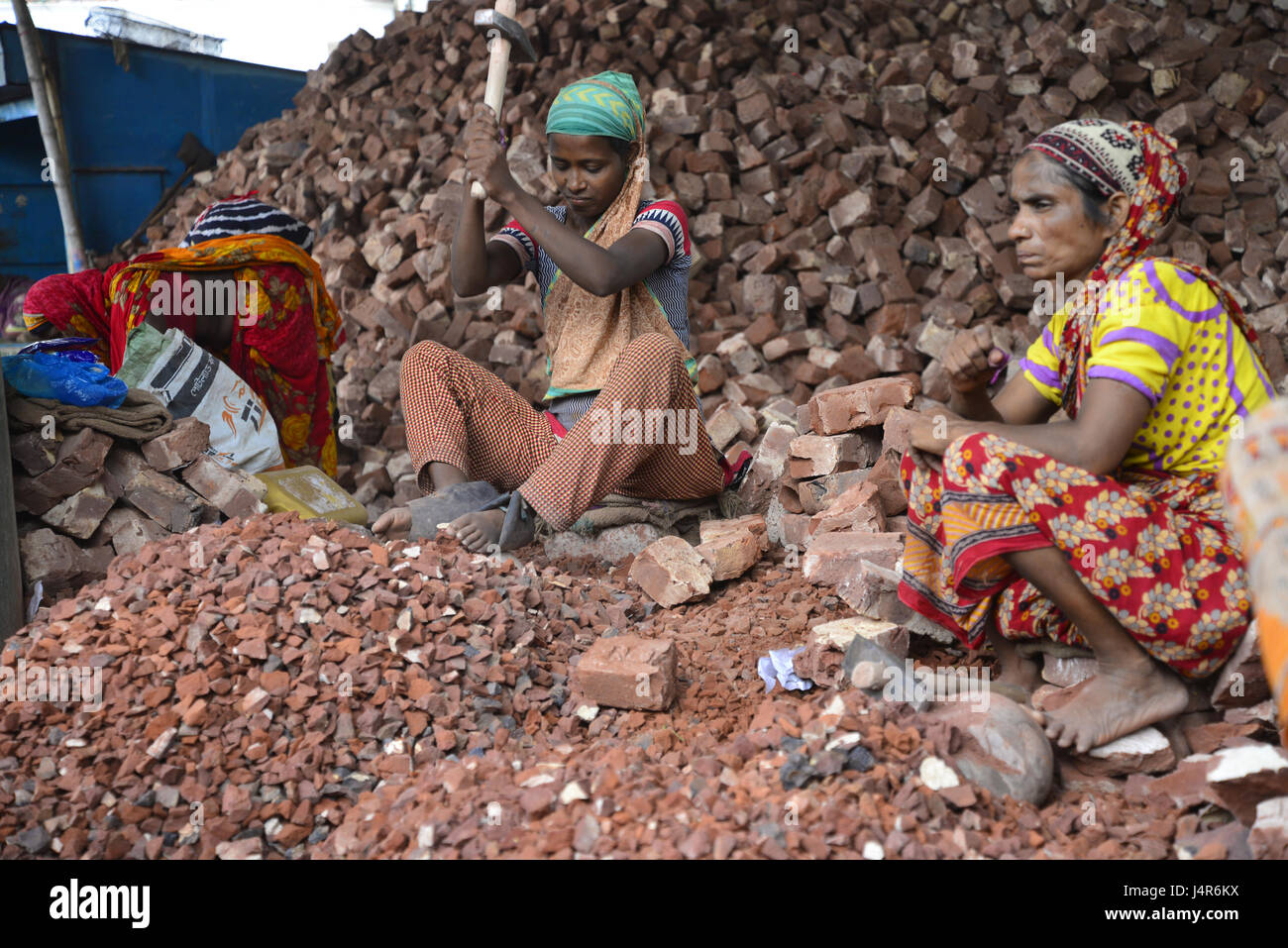Brick breaking hi-res stock photography and images - Alamy