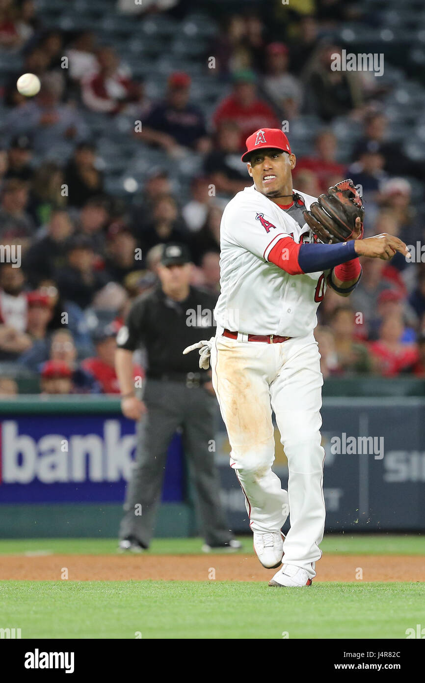 May 11, 2017: Los Angeles Angels third baseman Yunel Escobar #0 throws ...