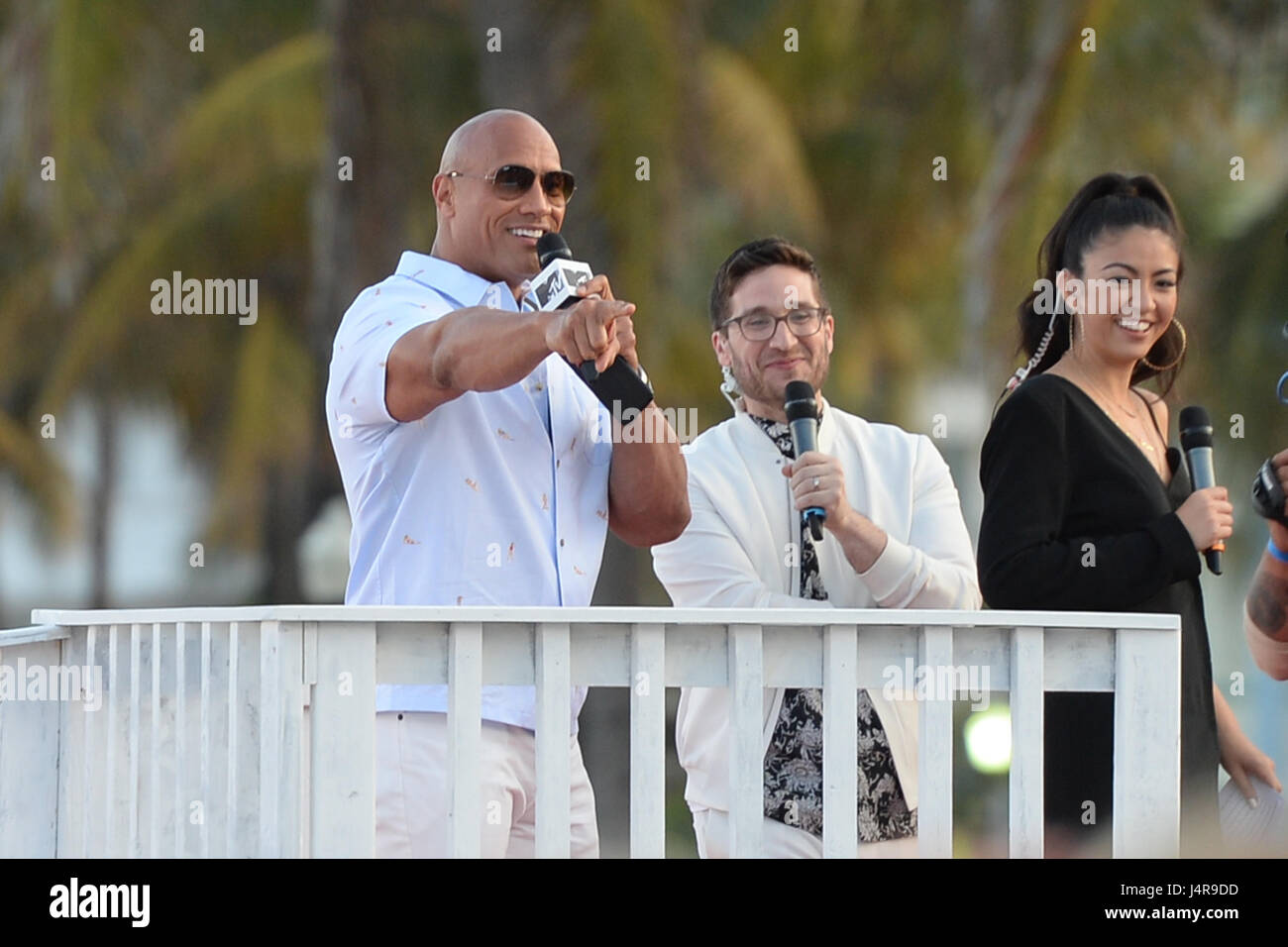 Miami Beach, FL, USA. 13th May, 2017. Dwayne 'The Rock' Johnson attends ...