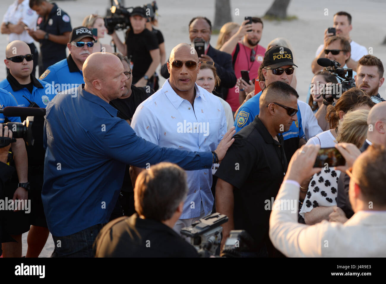 Miami Beach, FL, USA. 13th May, 2017. Dwayne 'The Rock' Johnson attends ...