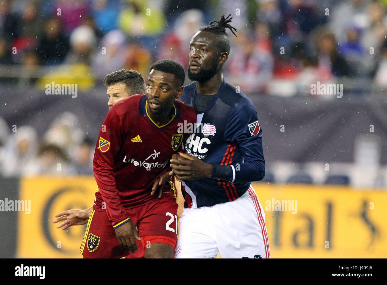 Gillette Stadium. 13th May, 2017. MA, USA; Real Salt Lake defender ...