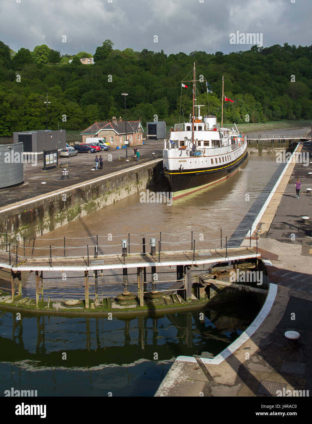 Bristol, UK. 14th May, 2017. Balmoral ship returns to Bristol harbour ...