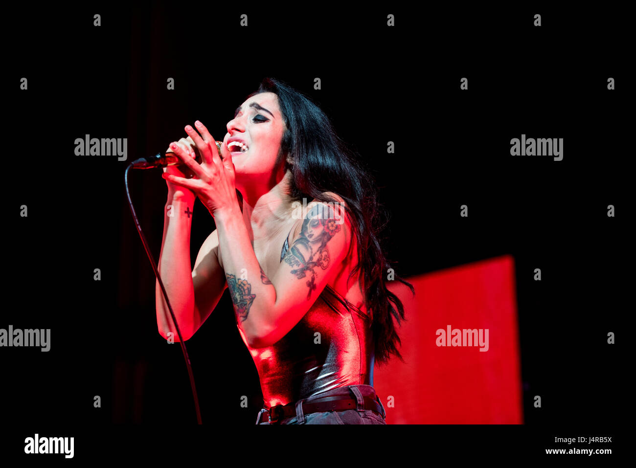 Venaria Reale, Italy. 13th May, 2017. The italian singer Levante ...