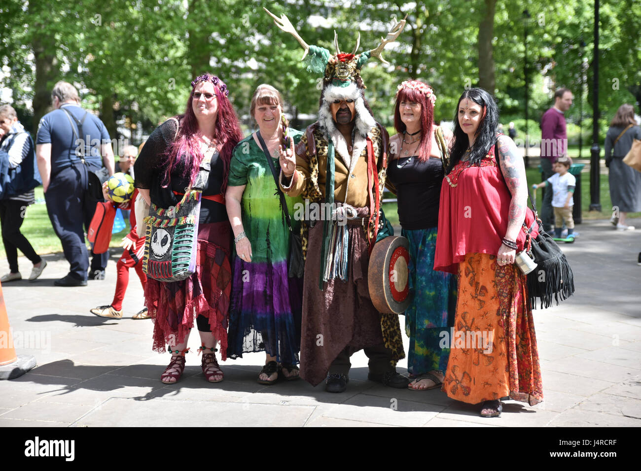 Russell Square, London, UK. 14th May 2017. Pagans on their annual Pagan ...