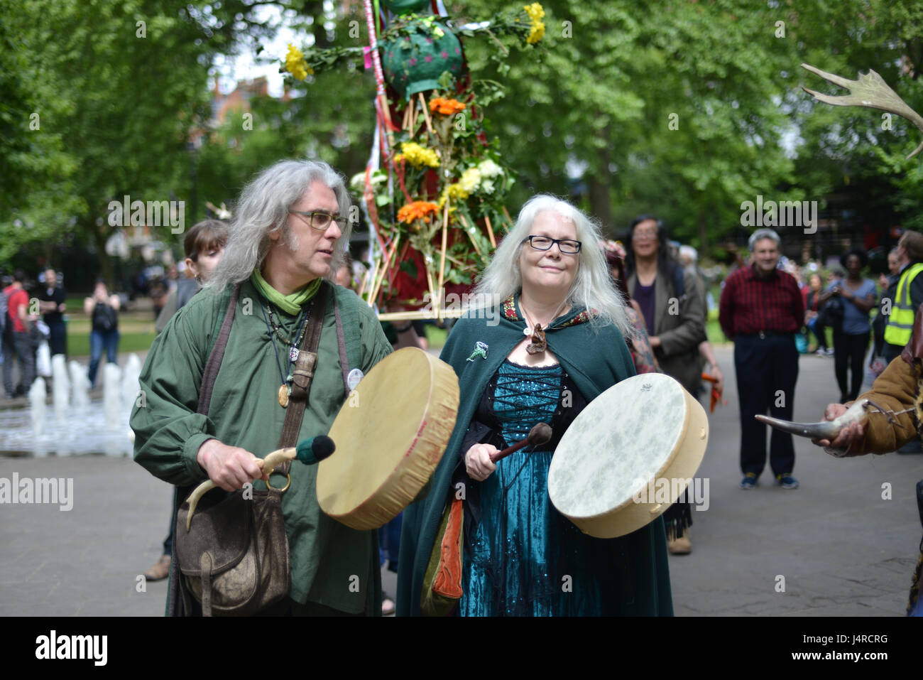 Russell Square, London, UK. 14th May 2017. Pagans on their annual Pagan ...