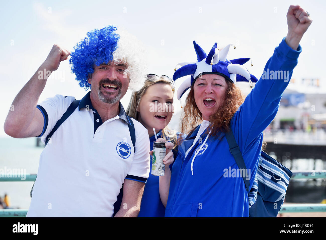 Brighton Hove Albion Football Supporters High Resolution Stock ...