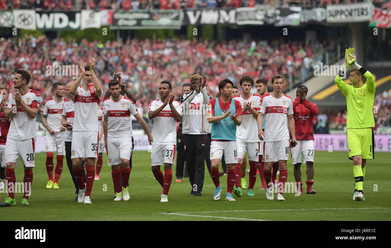 Stuttgart's team pictured after their 1:0 defeat in the German 2nd ...