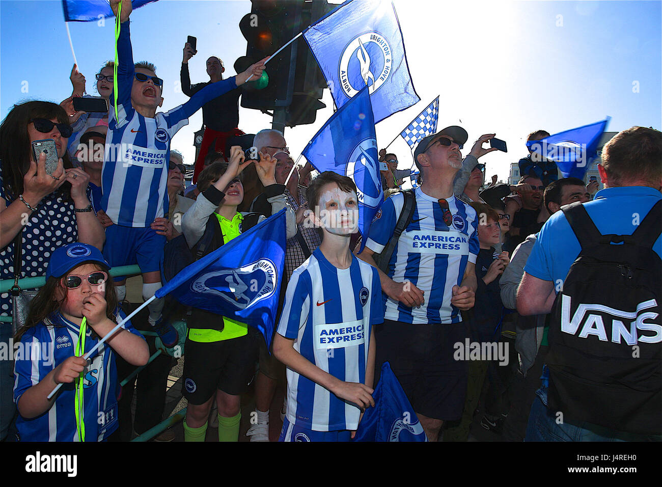 Brighton hove albion football supporters hi-res stock photography and ...