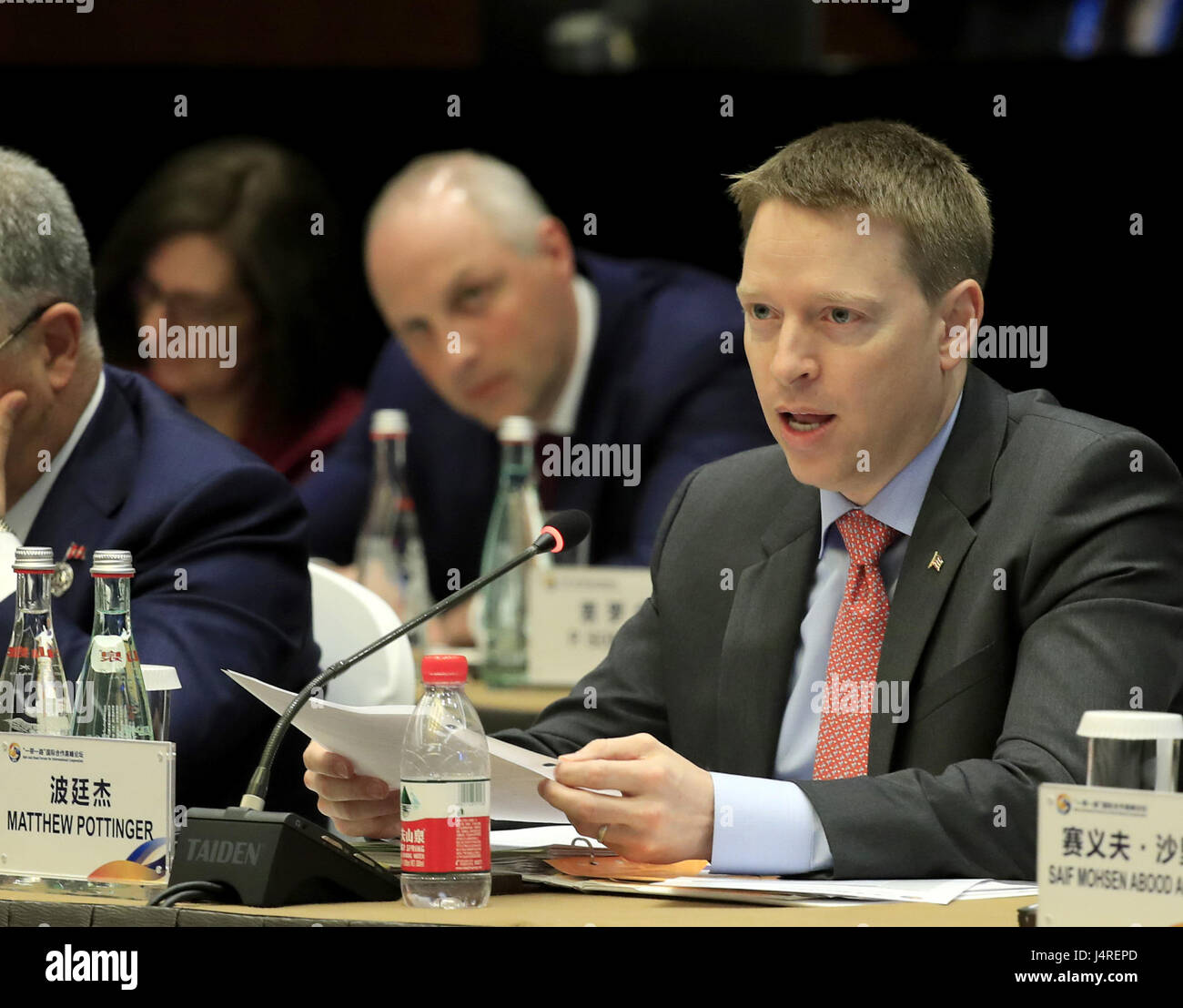 Beijing, China. 14th May, 2017. Matthew Pottinger, U.S. Special ...