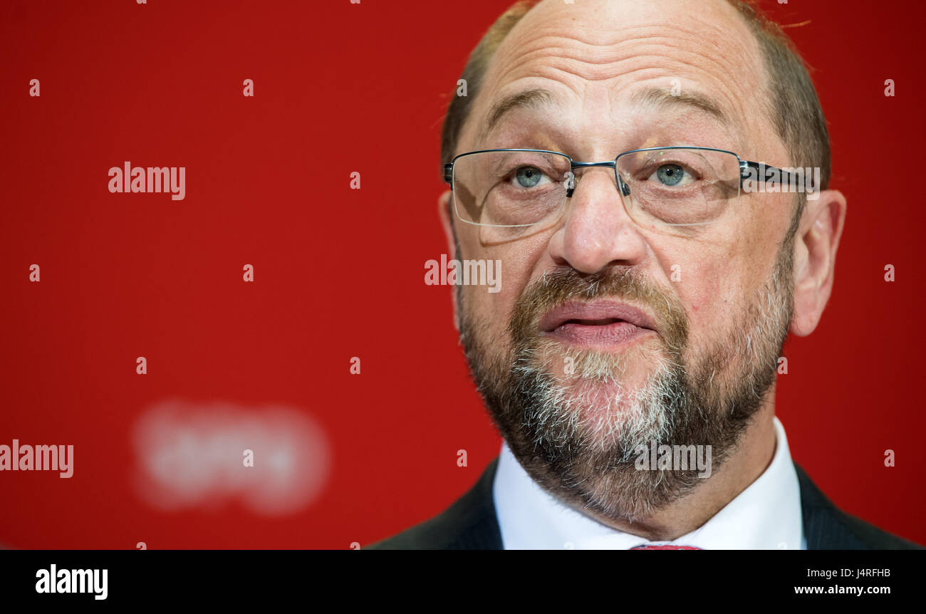 SPD leader Martin Schulz speaking at the SPD election party at the ...