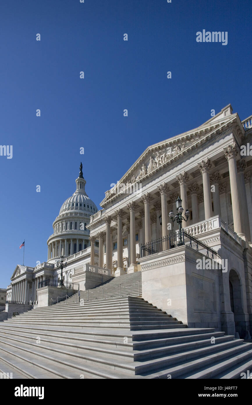 The USA, Washington city, The Capitol, stairs Stock Photo - Alamy