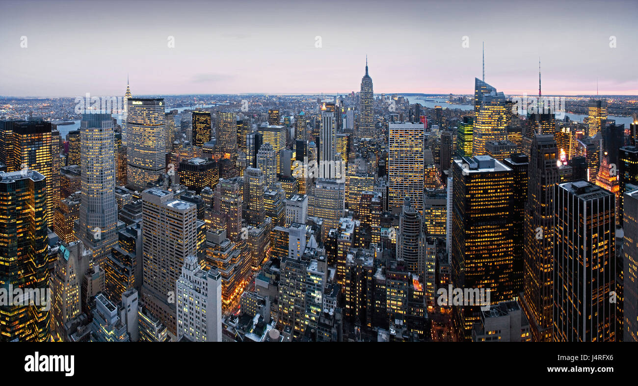The USA, New York city, Midtown, Manhattan, town view, high rises Stock ...