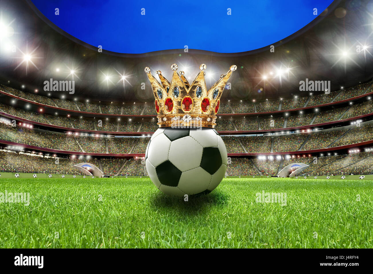 Football crown king football icon hi-res stock photography and images ...